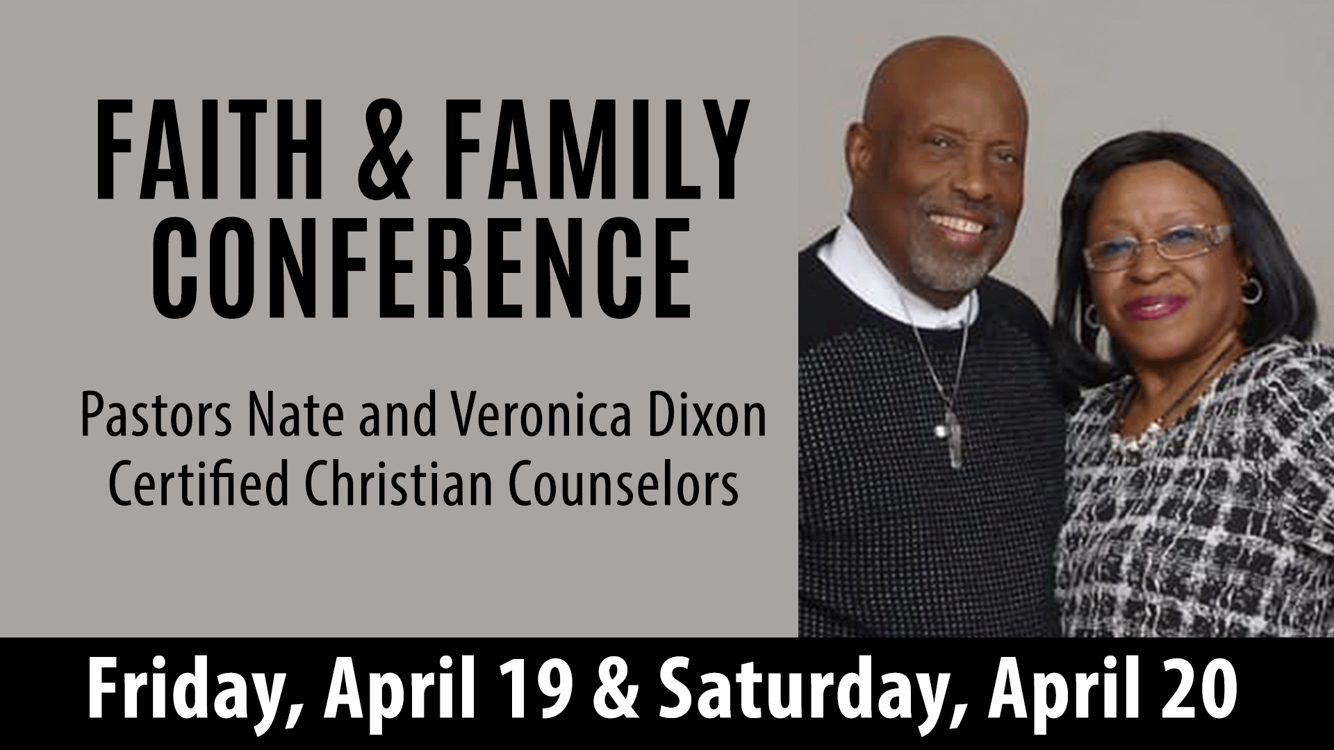 Faith and Family Conference – Grand View Church