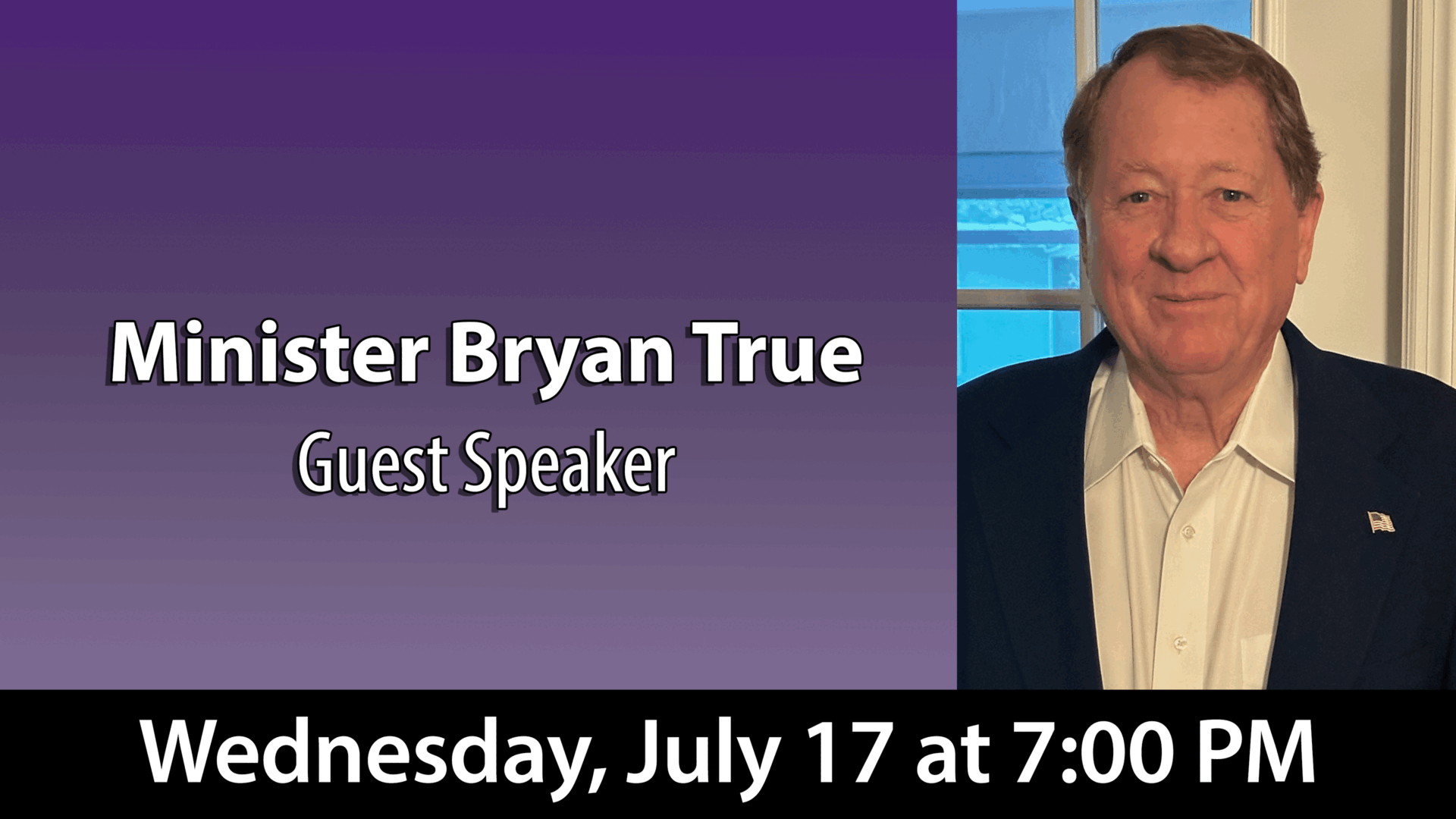 Bryan True – Guest Minister – Grand View Church